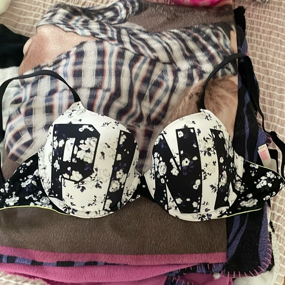 PINK Victoria's Secret | Intimates & Sleepwear | A Black And White Bra ...